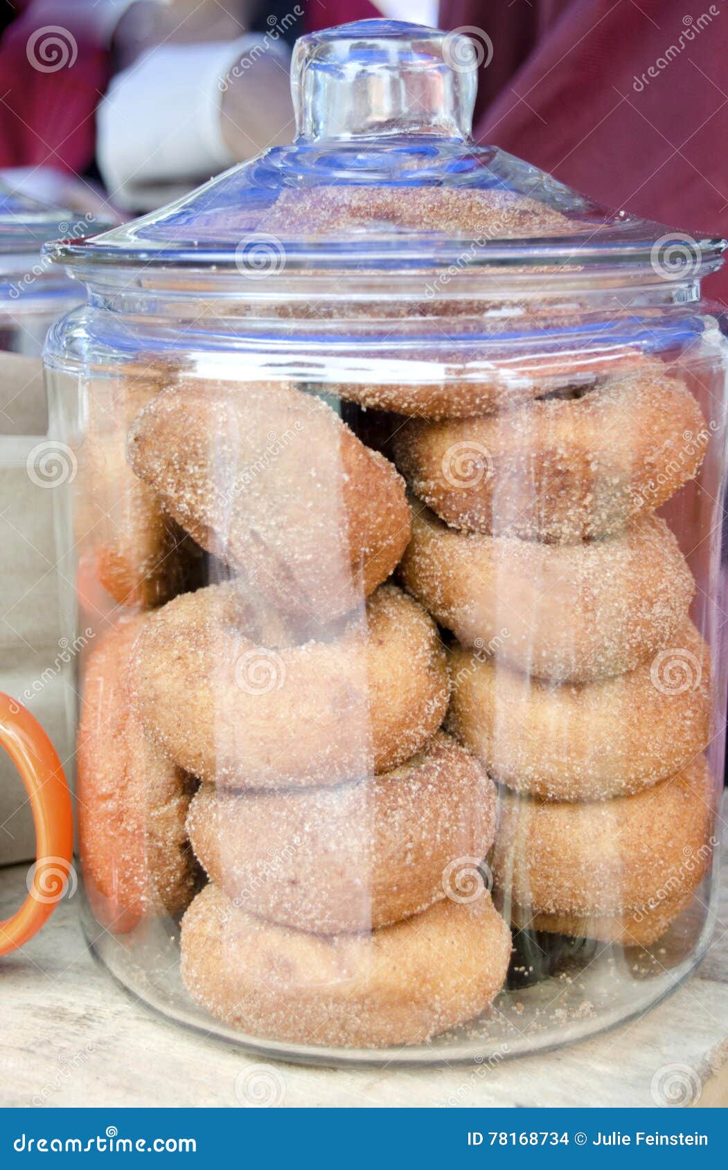 Donut Jar stock photo. Image of glass, sugary, donut - 78168734