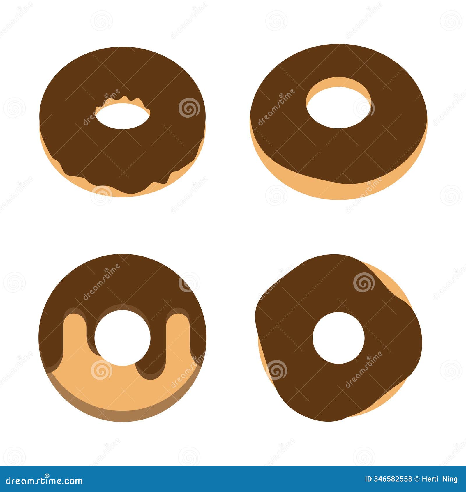 Donut Logo Template Icon stock illustration. Illustration of vector ...
