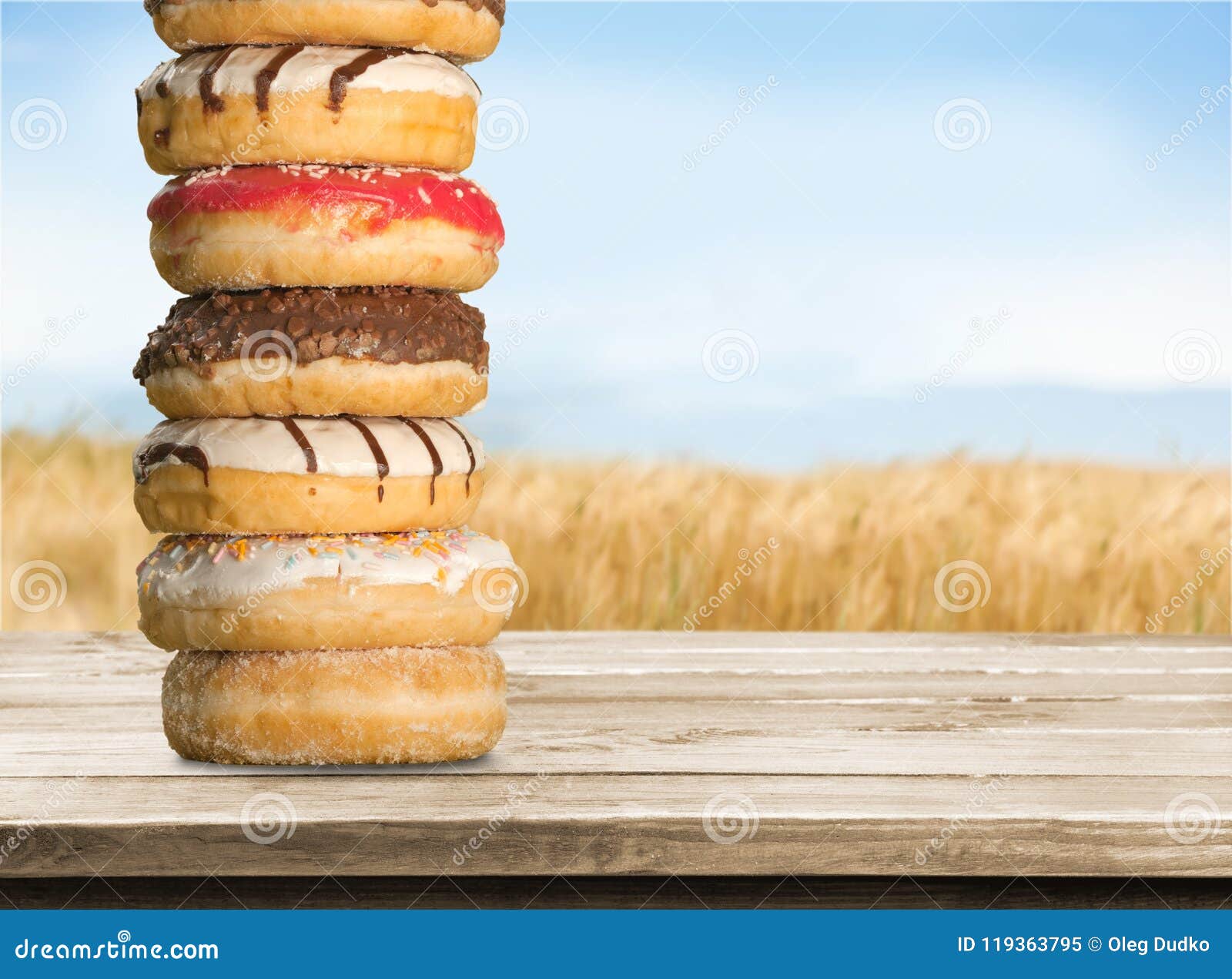 Donut stock image. Image of icing, baking, variation - 119363795