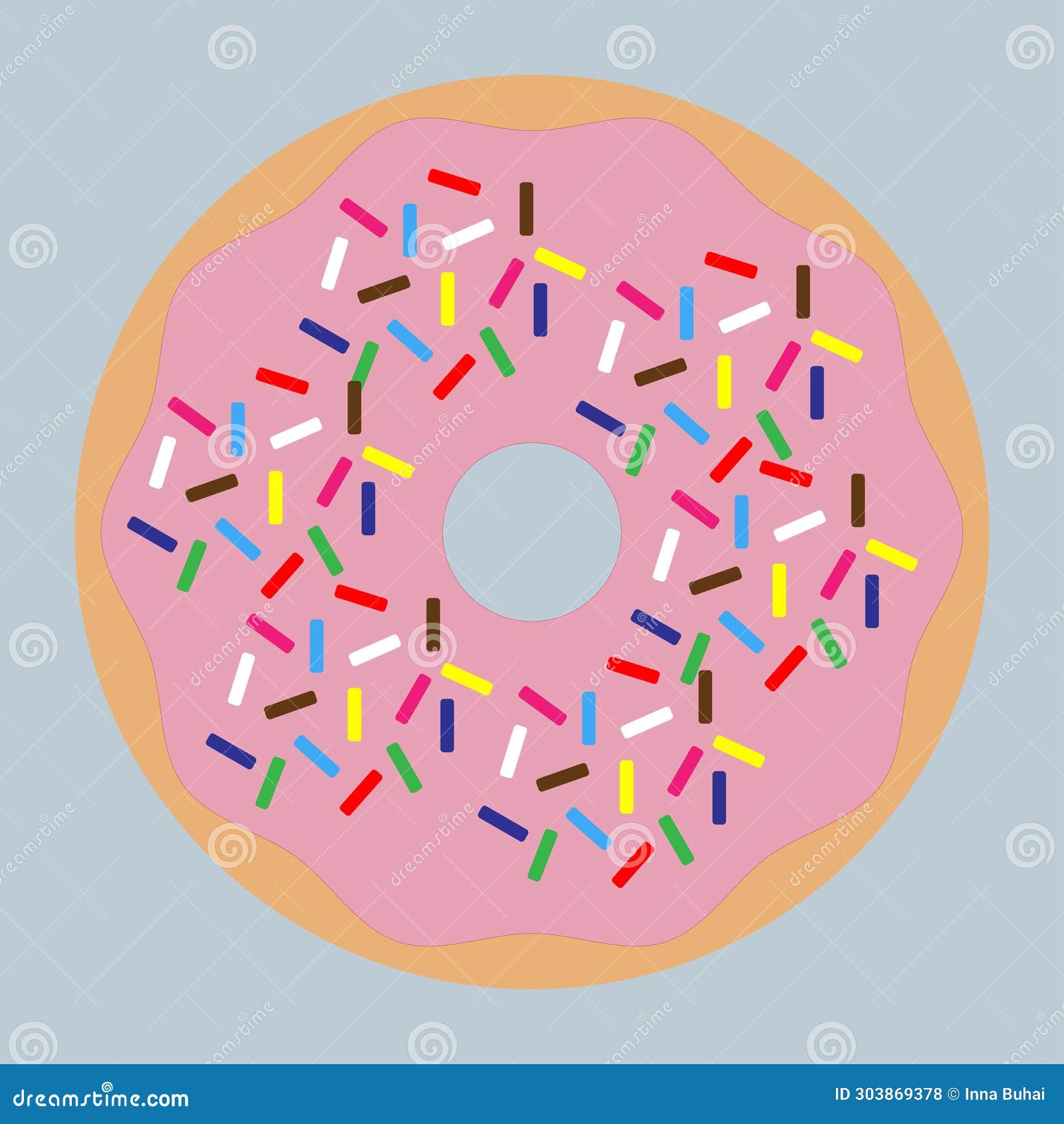 Donut with Pink Glaze. Donut Icon, Vector Illustration Stock ... Donut with Pink Glaze. Donut Icon, Vector Illustration Stock ...