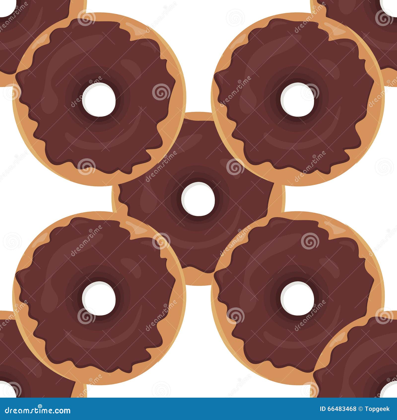 Donut Seamless Background Texture Pattern Stock Vector - Illustration ...