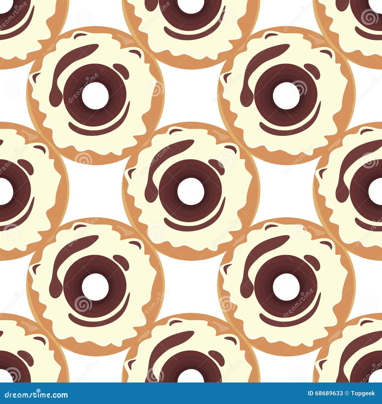 Donut Seamless Background Texture Pattern Stock Vector - Illustration ...