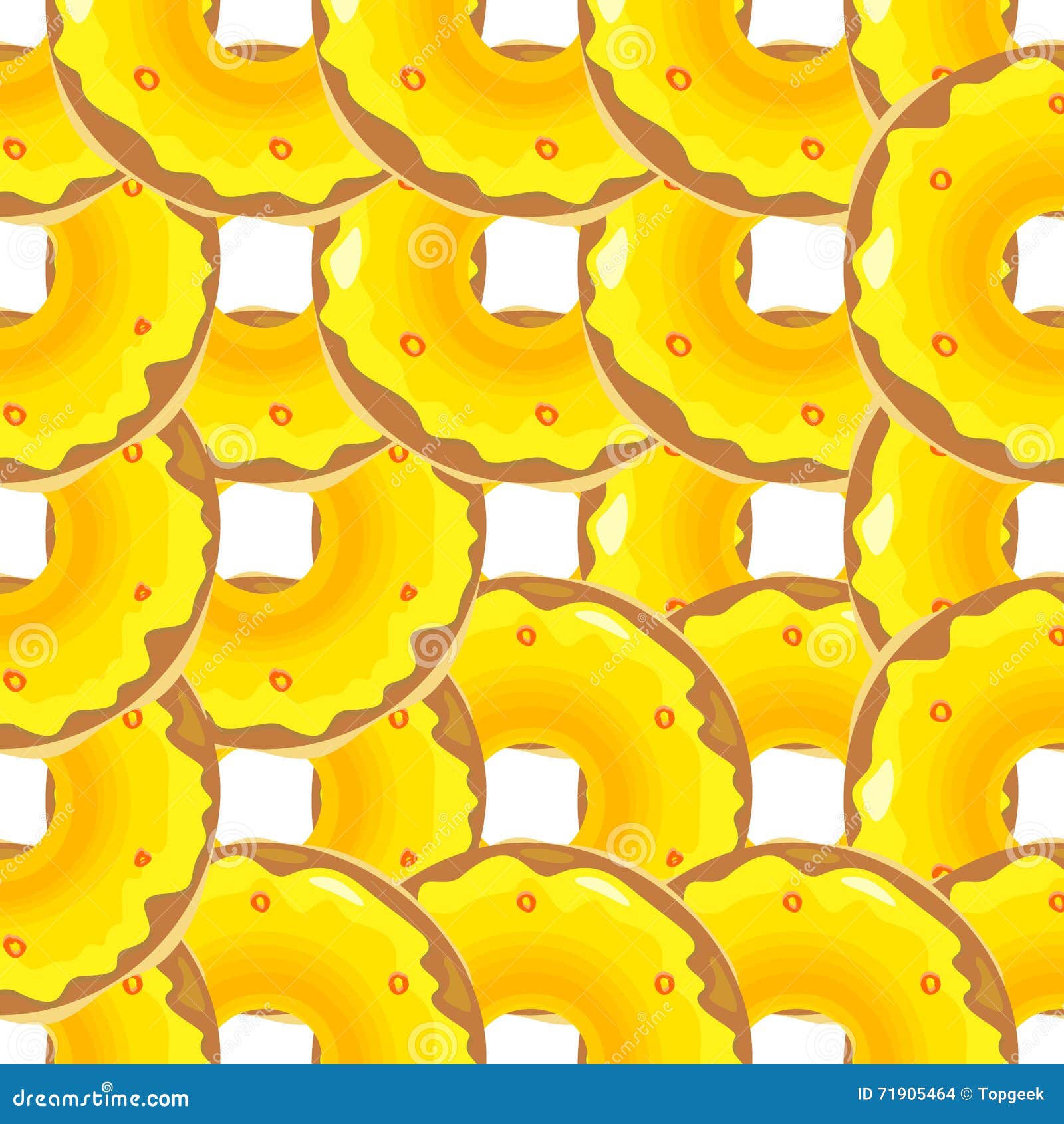 Donut Seamless Background Texture Pattern Stock Vector - Illustration ...