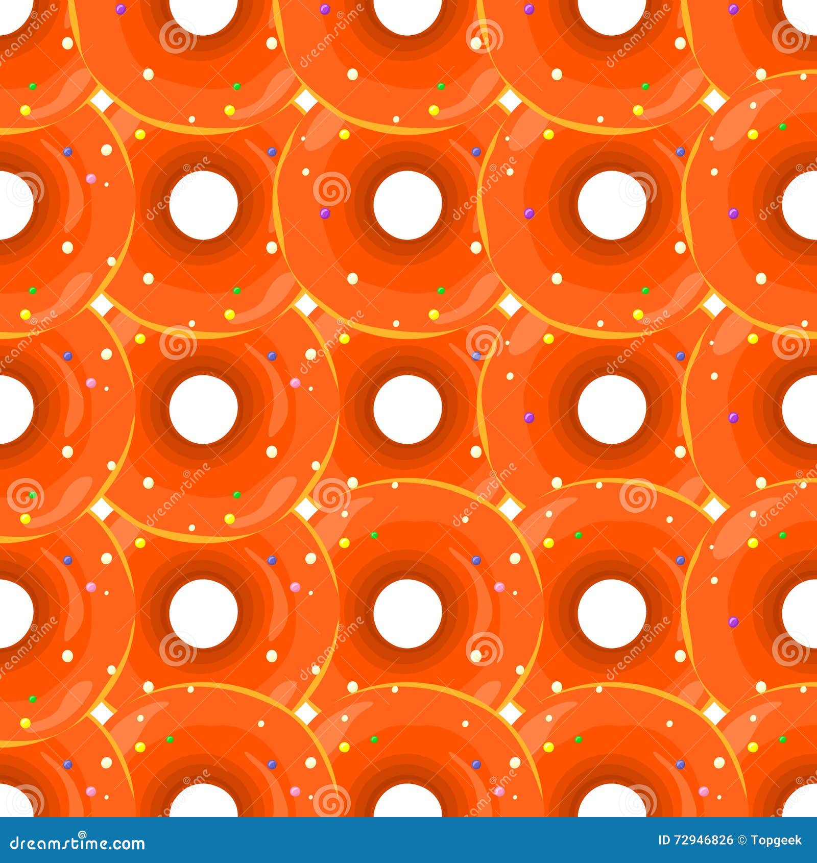 Donut Seamless Background Texture Pattern Stock Vector - Illustration ...