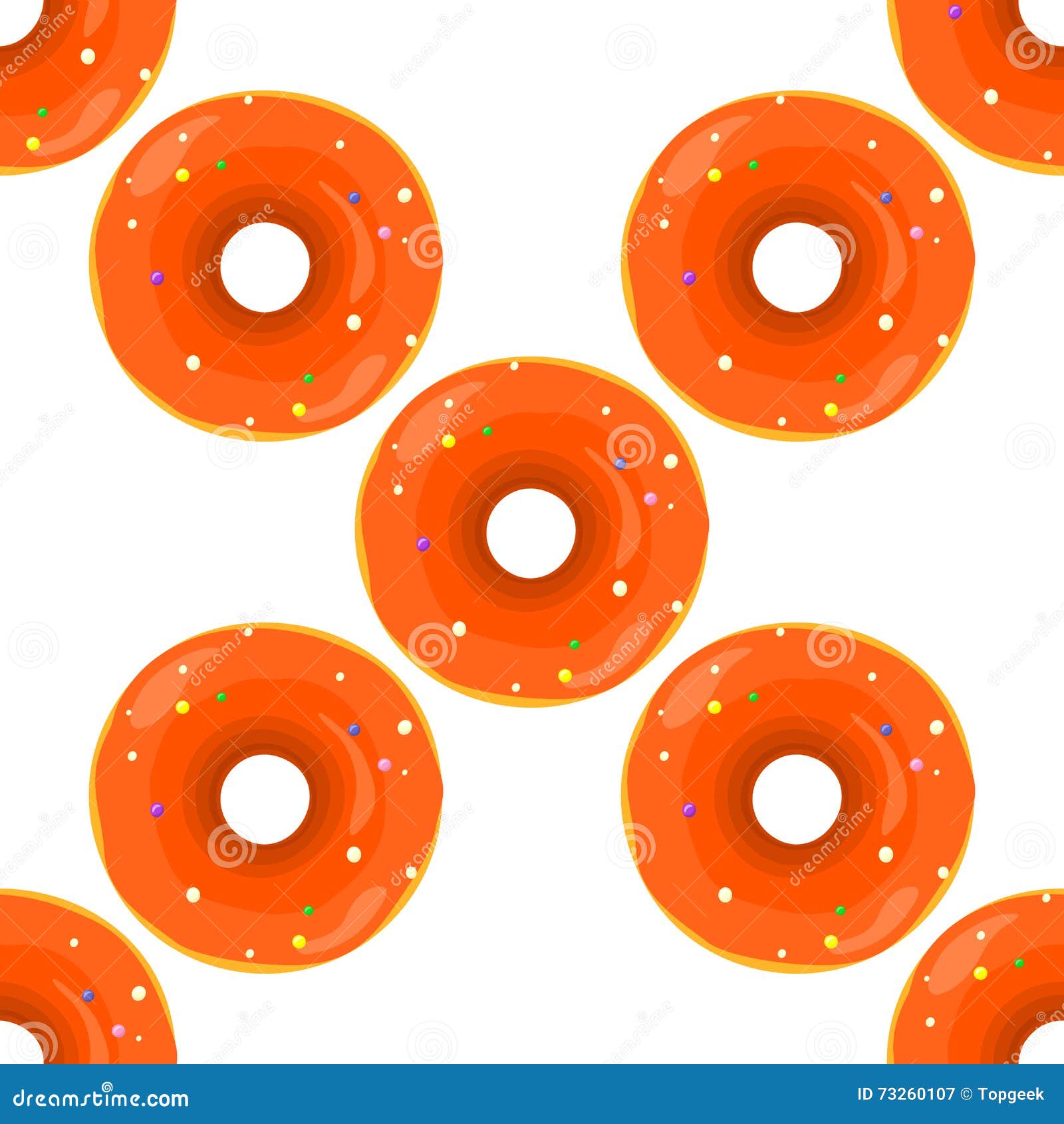Donut Seamless Background Texture Pattern Stock Vector - Illustration ...