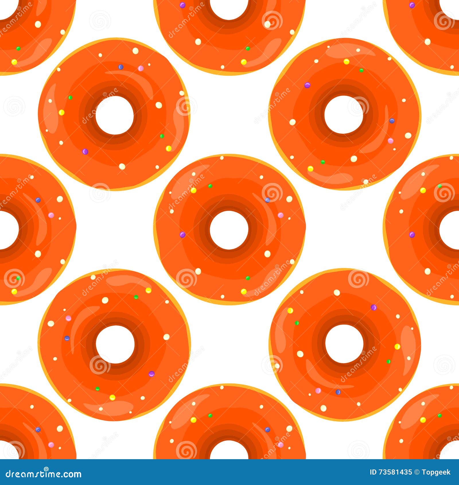 Donut Seamless Background Texture Pattern Stock Vector - Illustration ...