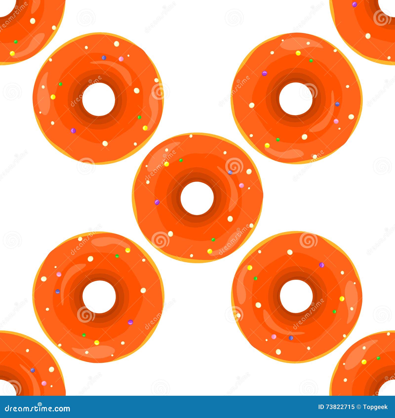 Donut Seamless Background Texture Pattern Stock Vector - Illustration ...