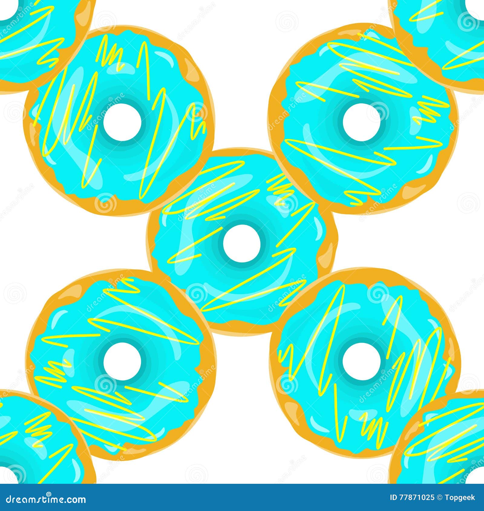 Donut Seamless Background Texture Pattern Stock Vector - Illustration ...