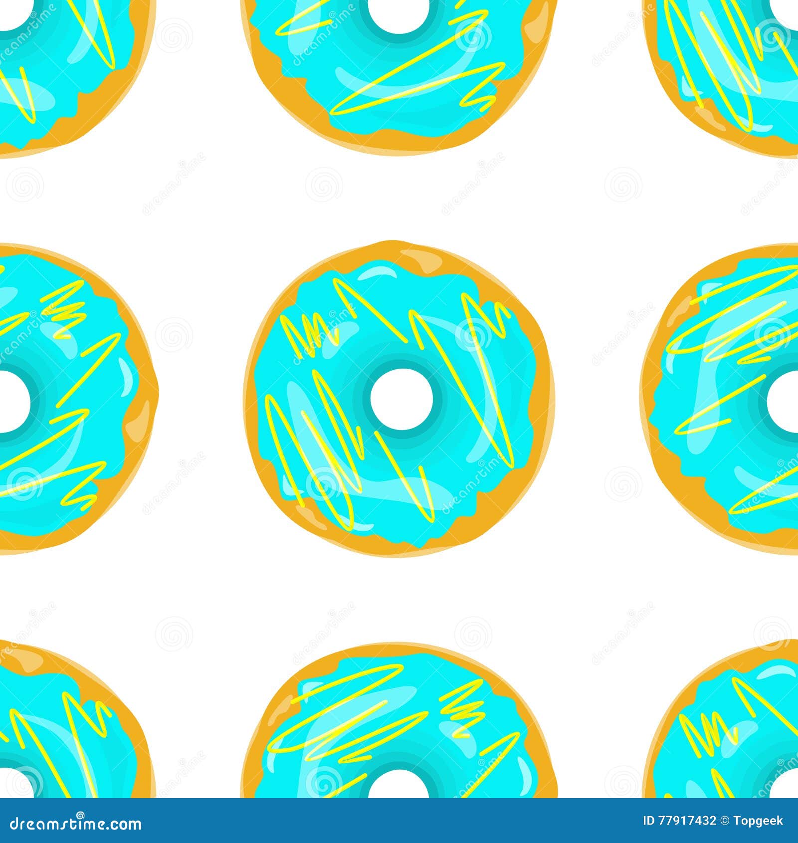 Donut Seamless Background Texture Pattern Stock Vector - Illustration ...