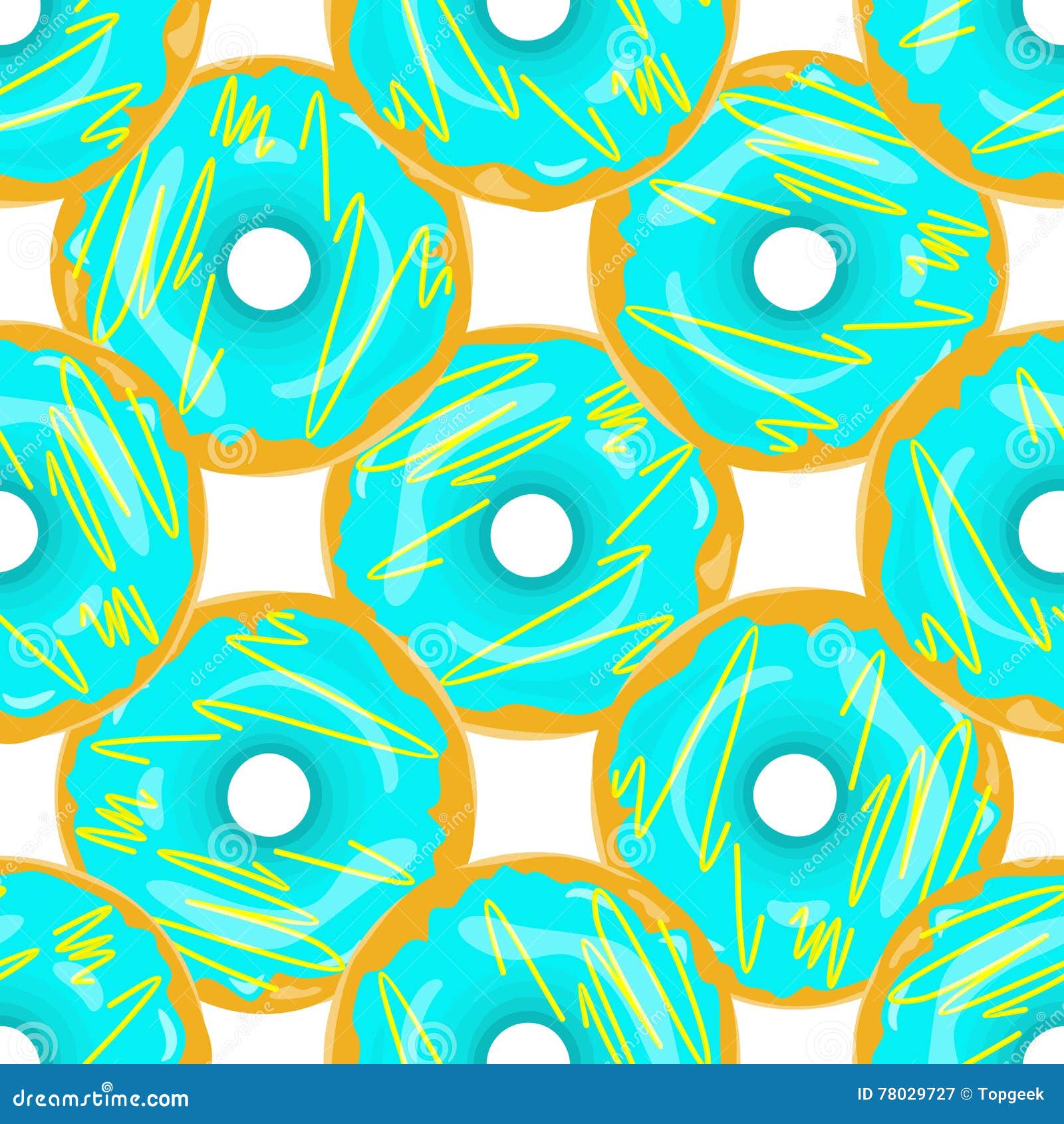 Donut Seamless Background Texture Pattern Stock Vector - Illustration ...