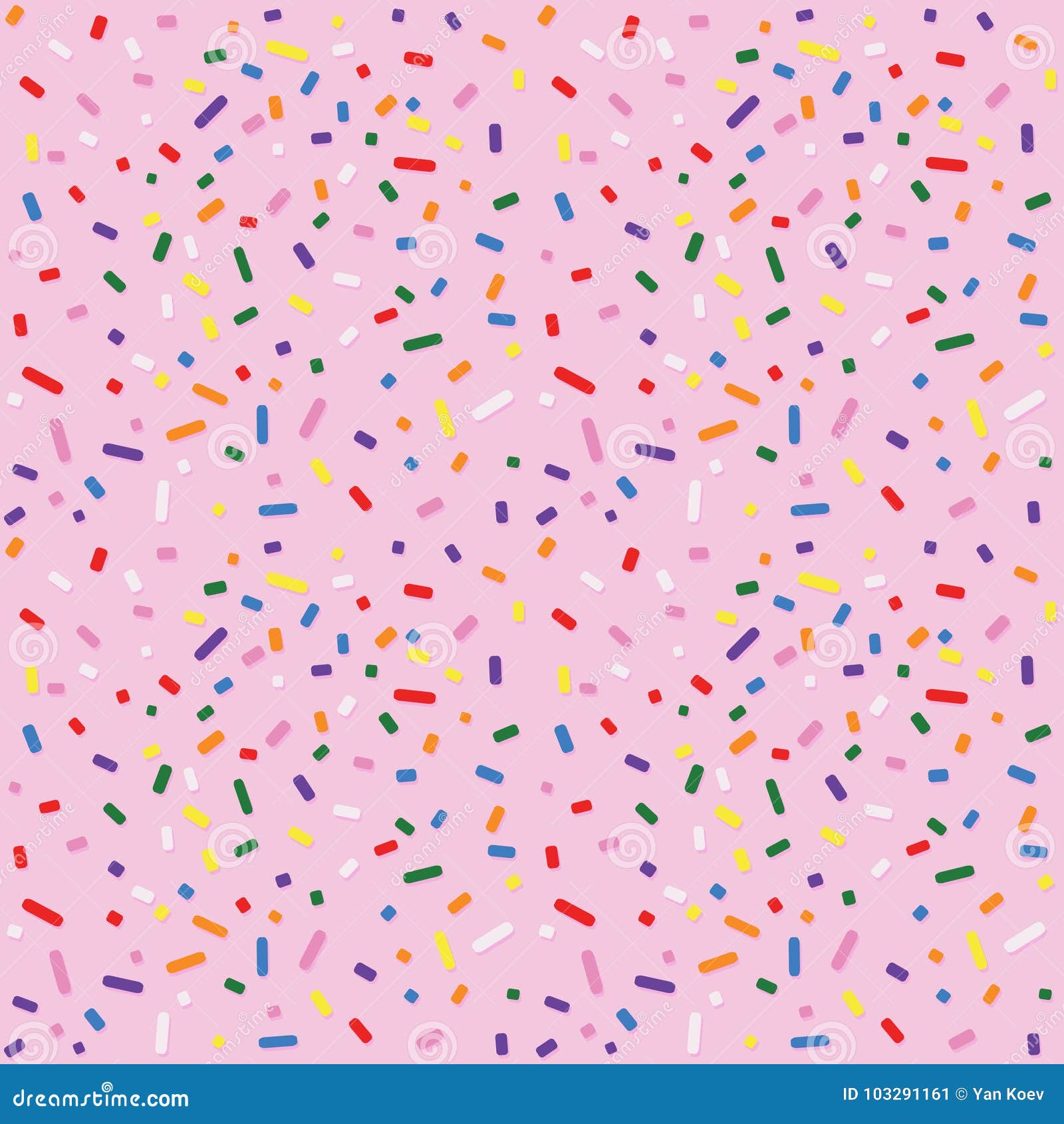Donut Seamless Background Texture Pattern Stock Vector - Illustration ...