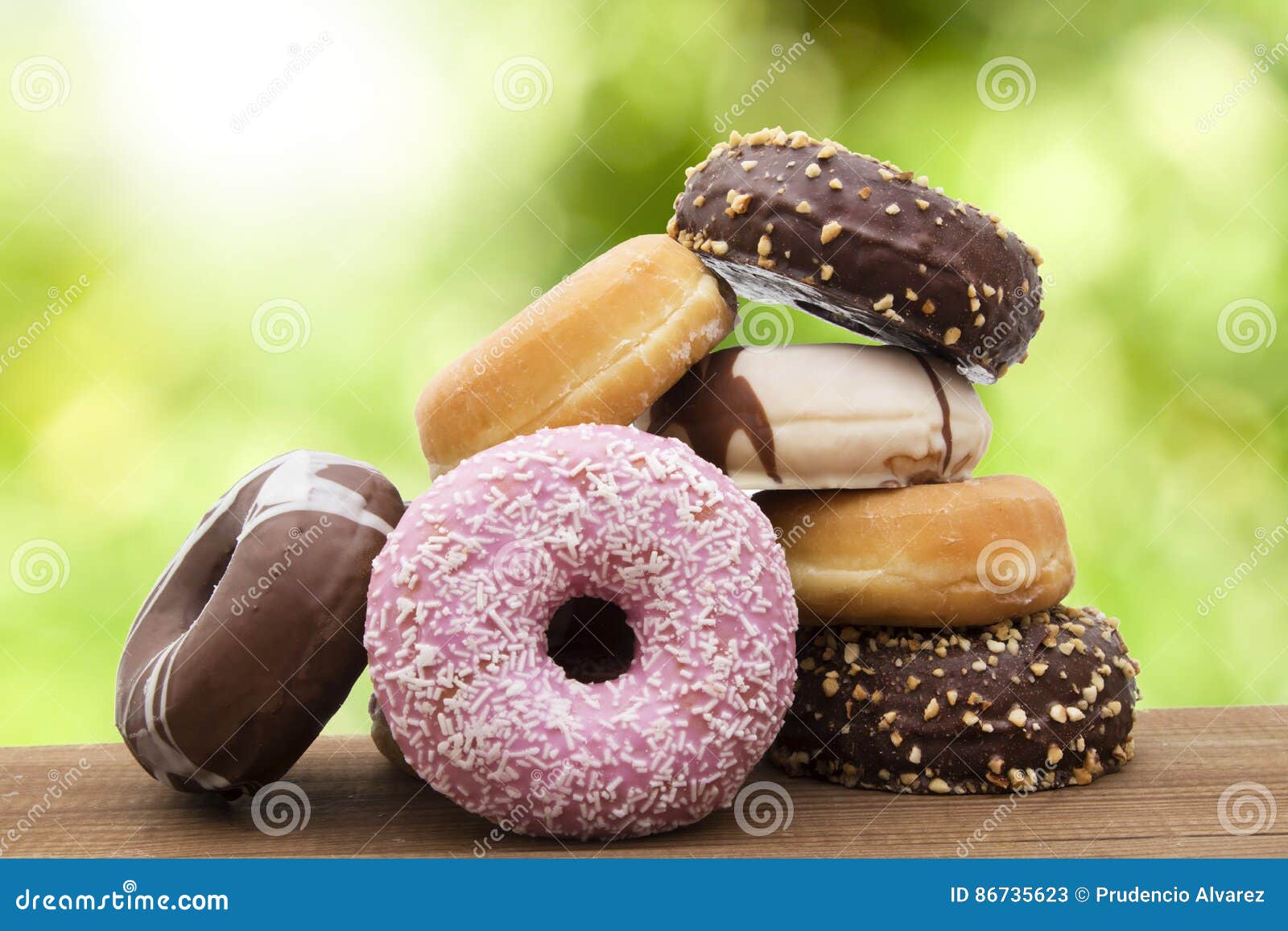 Donut stacked stock image. Image of assortment, doughnuts - 86735623