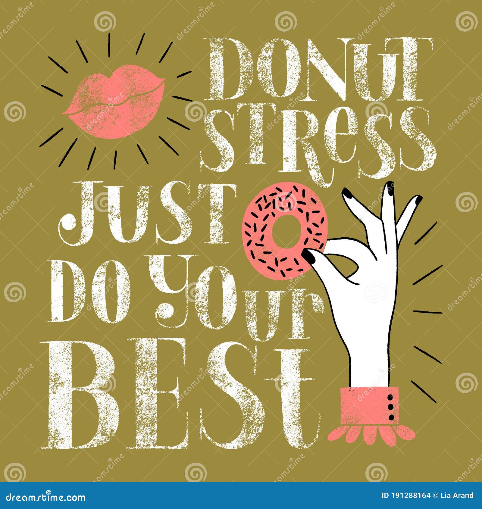 Donut Stress Do Not Stress Funny Pun For Donut Lovers Lettering