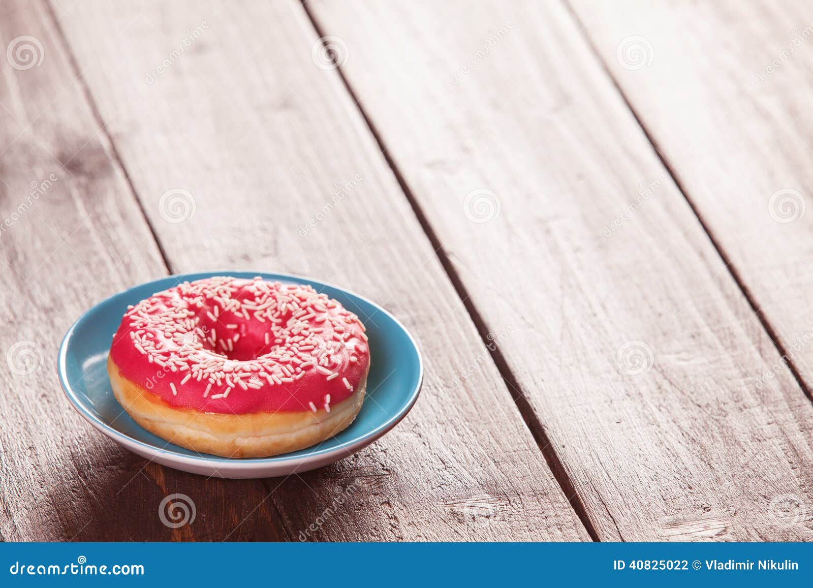 Donut on a table. stock photo. Image of beverage, cinnamon - 40825022