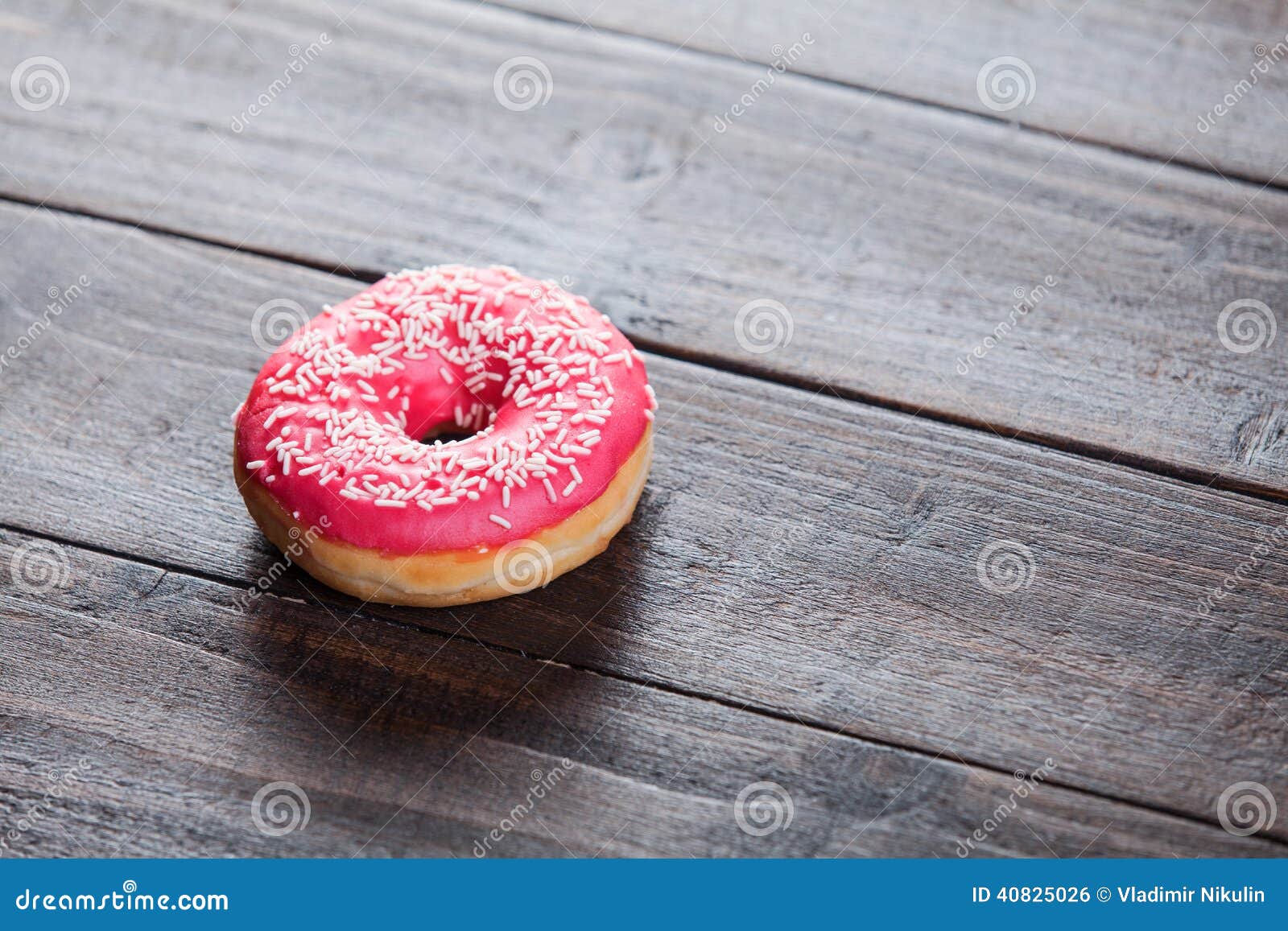 Donut on a table. stock photo. Image of bread, glazed - 40825026
