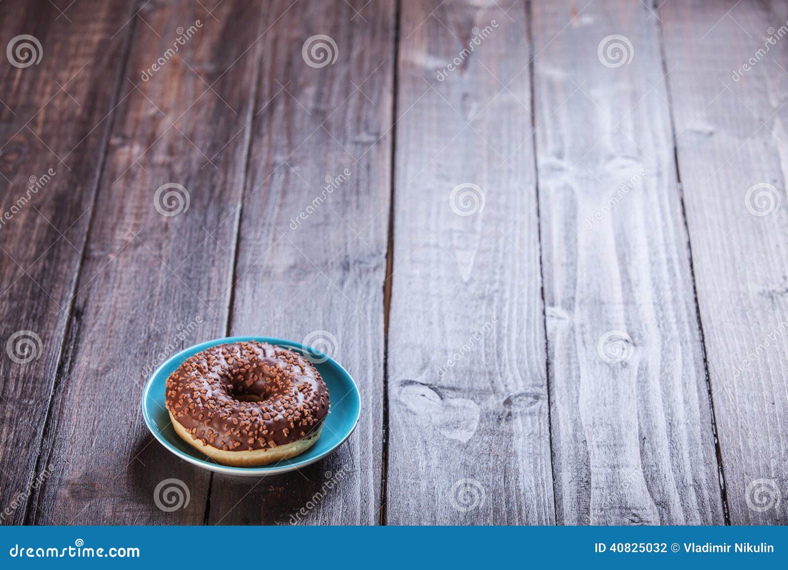 Donut on a table. stock photo. Image of brown, breakfast - 40825032