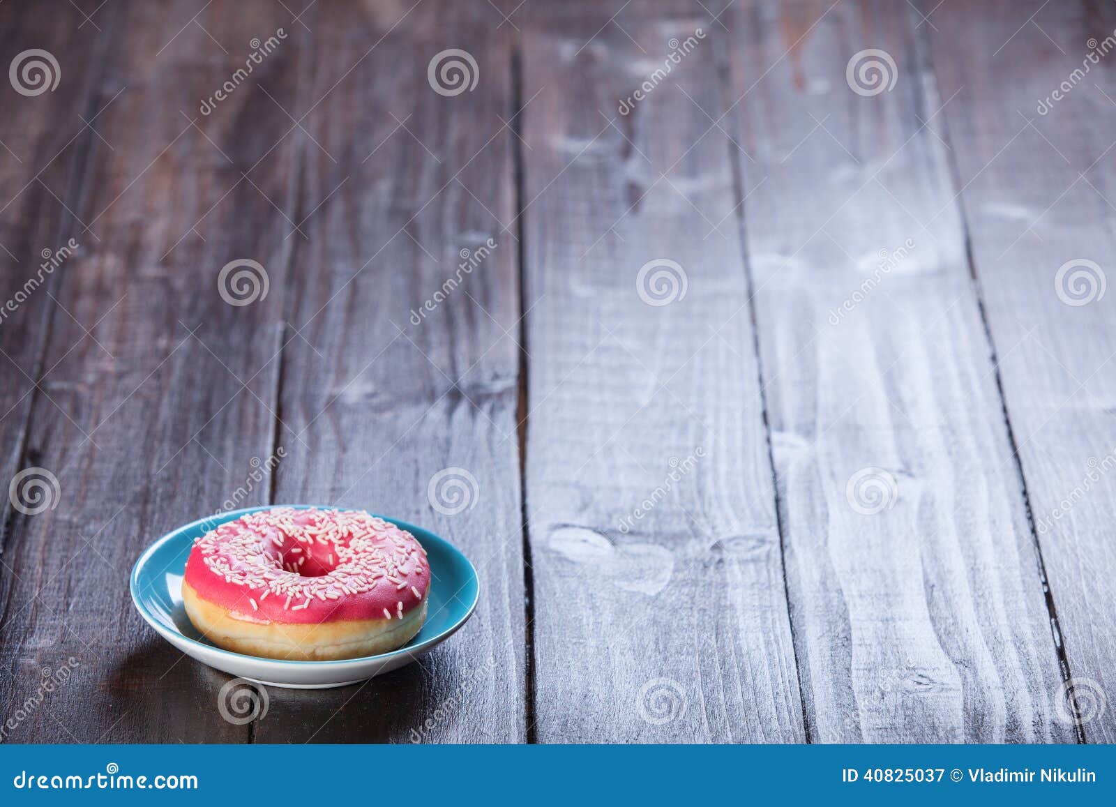 Donut on a table. stock image. Image of brown, pastry - 40825037