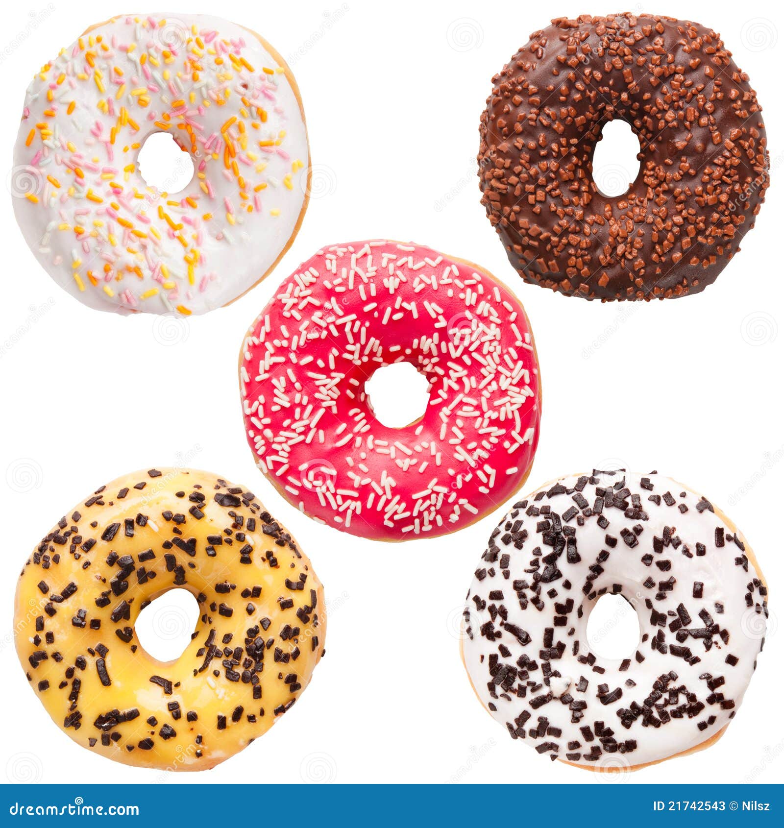Donut variation stock image. Image of assorted, round - 21742543