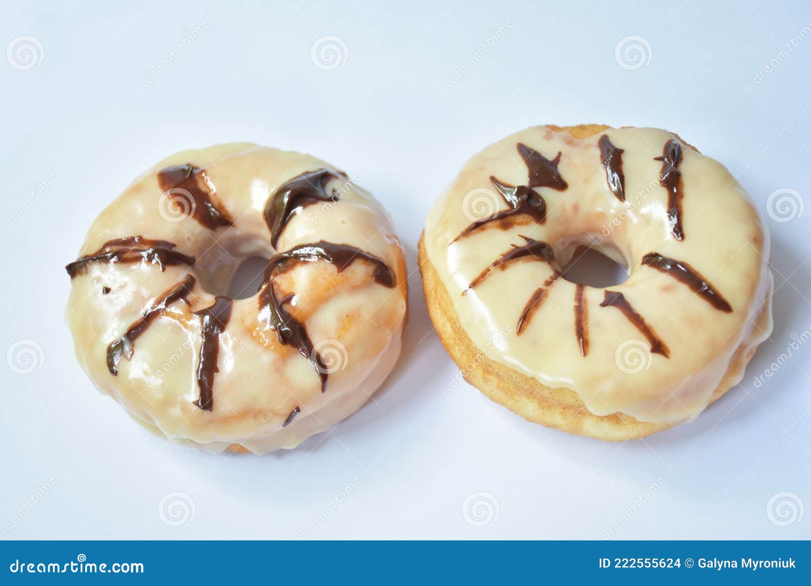 Donut on white background, stock photo. Image of closeup - 222555624