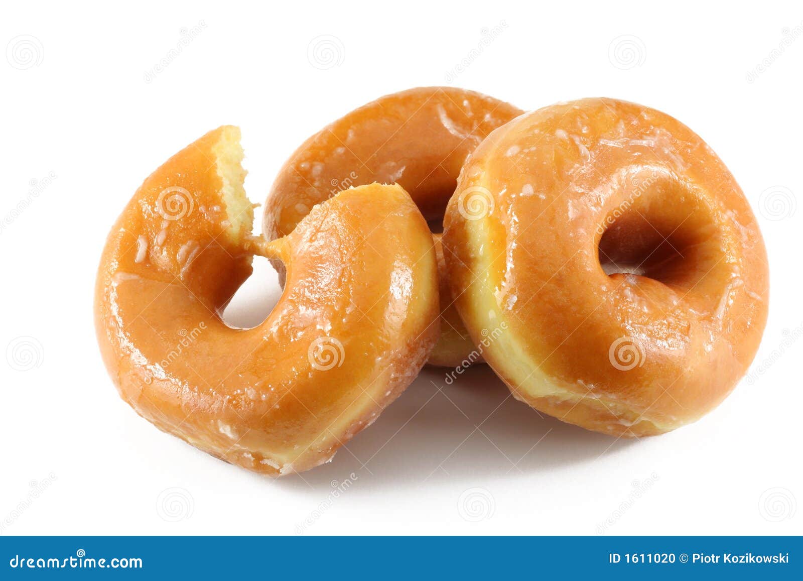 Donuts stock photo. Image of five, frosting, chunk, junk - 1611020