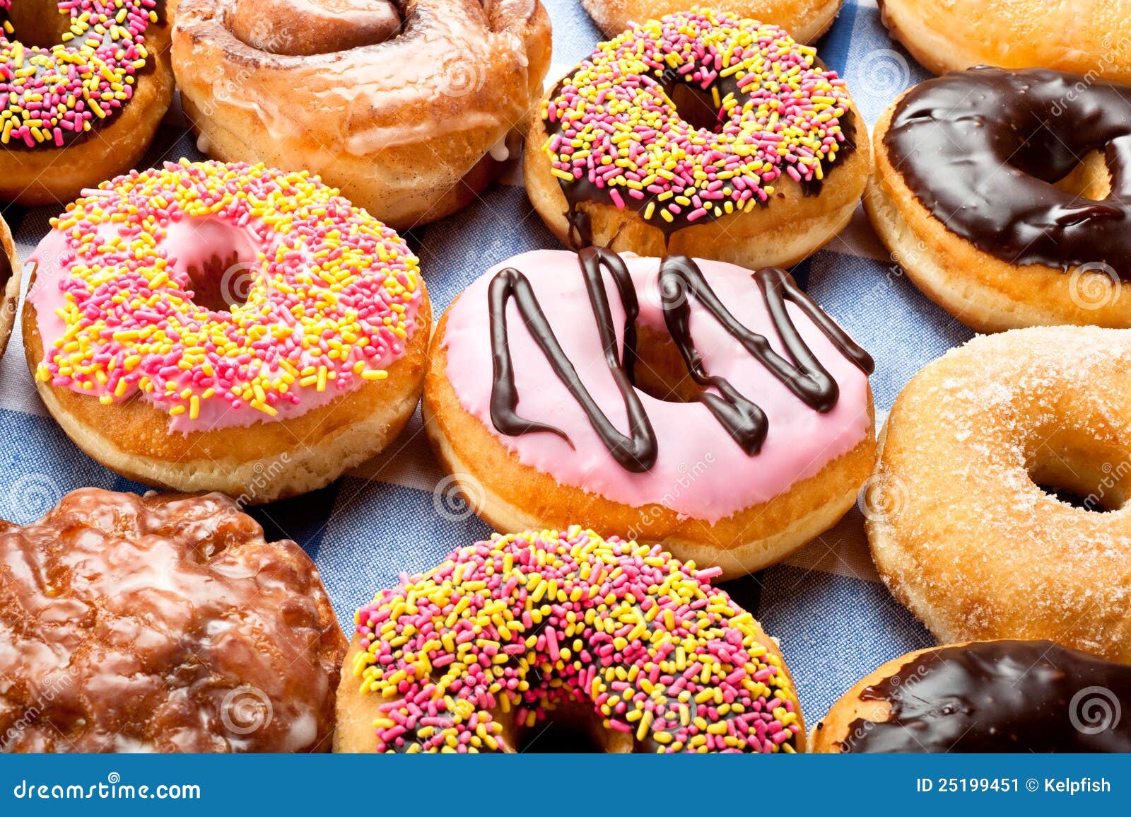 Donuts stock image. Image of cream, dessert, indulgence - 25199451