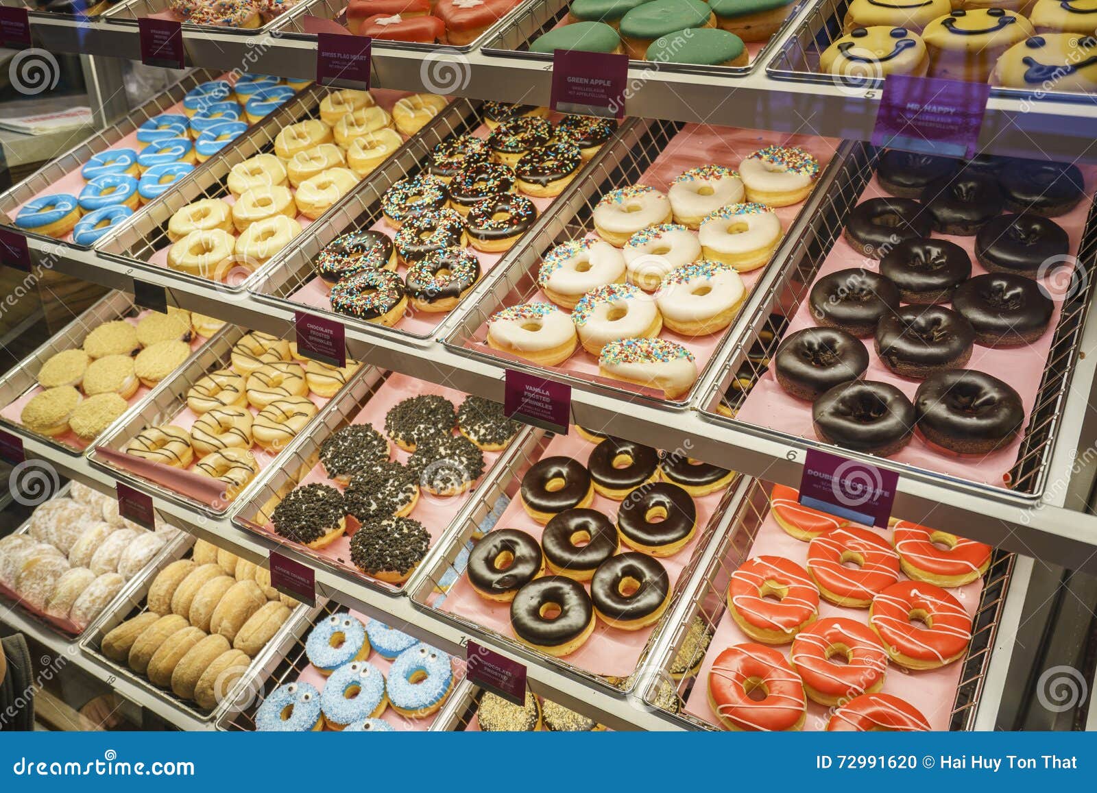 Donuts stock foto. Image of calorie, nagerecht, zaken - 72991620