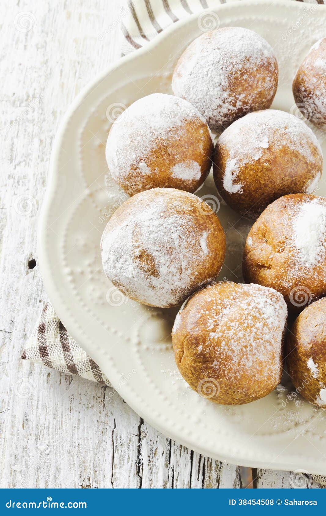 Donuts on a ceramic plate stock photo. Image of plate - 38454508