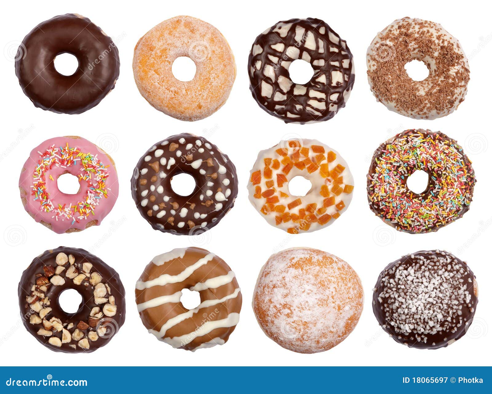 Donuts collection stock image. Image of doughnut, frosting - 18065697
