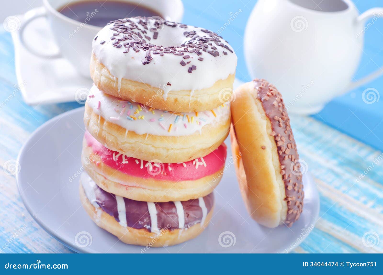 Donuts stock photo. Image of cake, circle, breakfast - 34044474