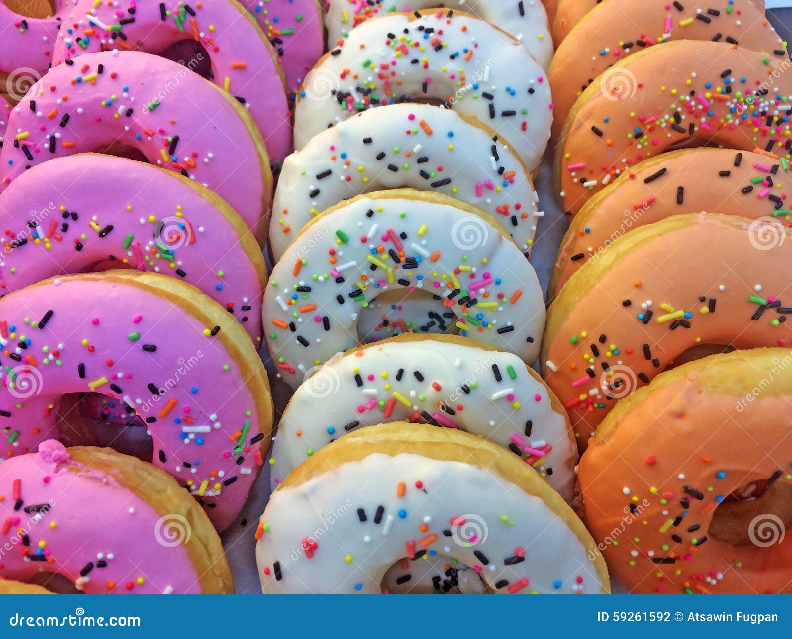 Donuts stock photo. Image of yummy, donuts, sugar, background - 59261592