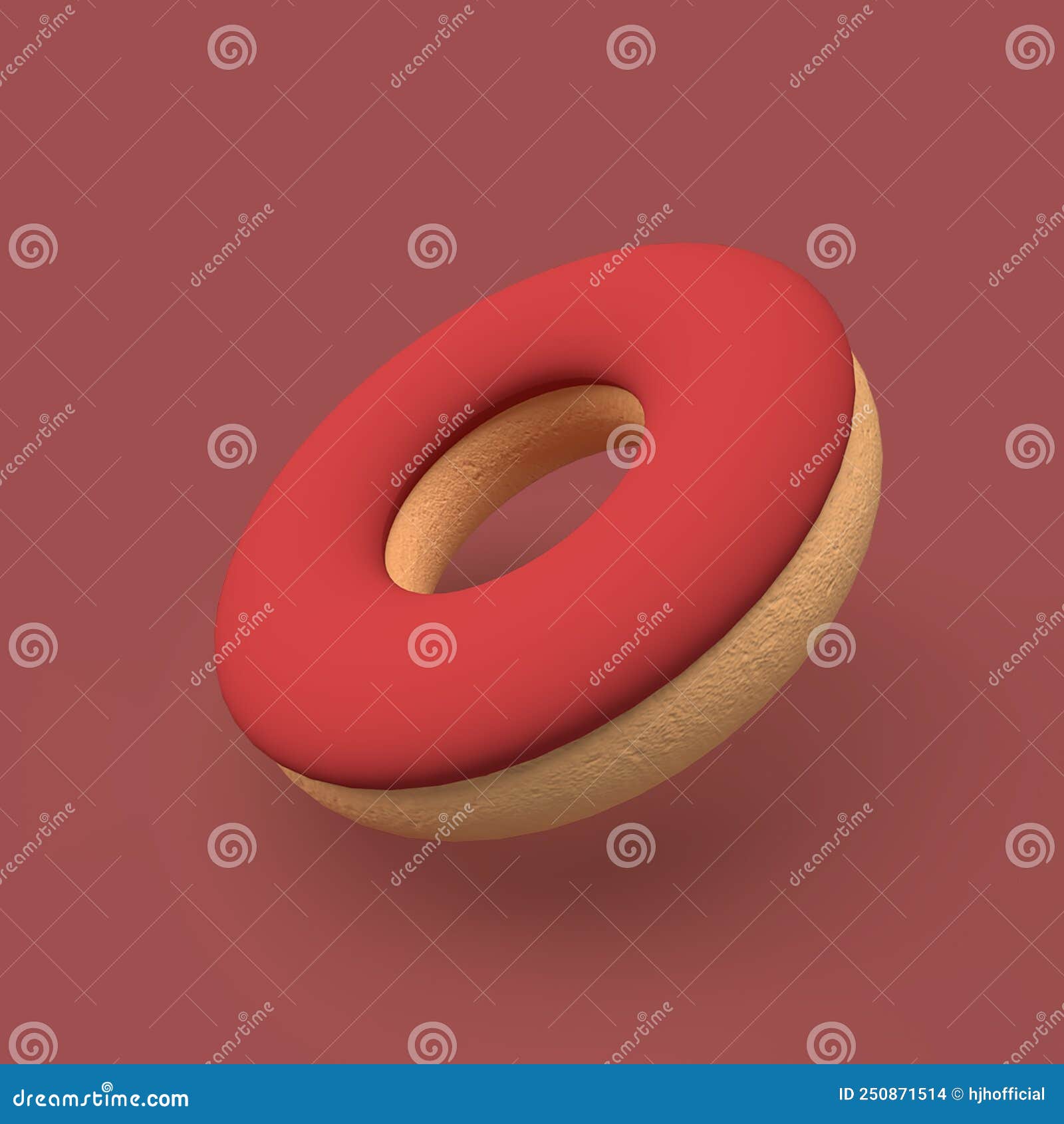 Donuts 3d Rendering Illustration Stock Illustration - Illustration of ...