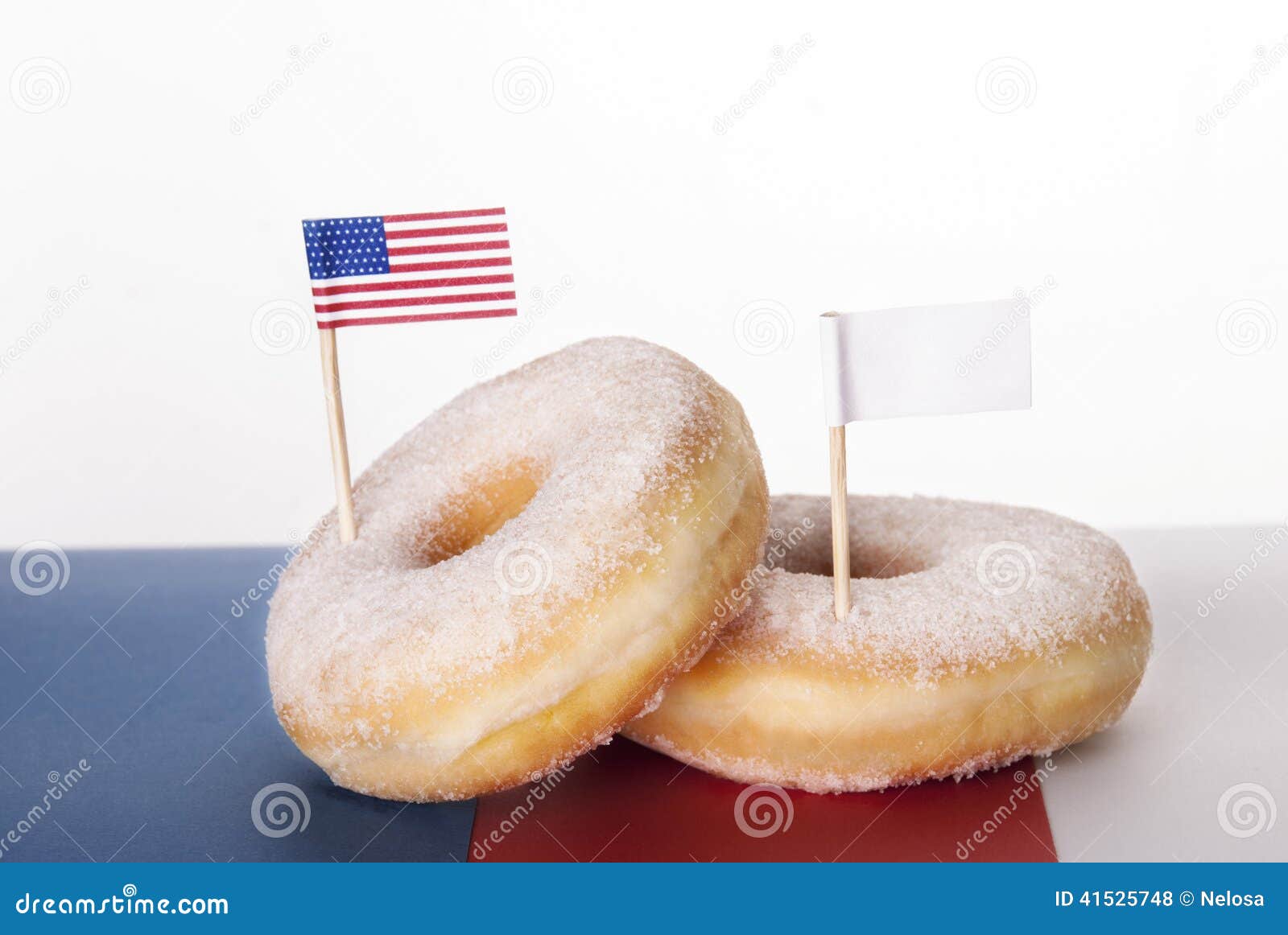 Donuts with Flags stock photo. Image of isolated, doughnut - 41525748