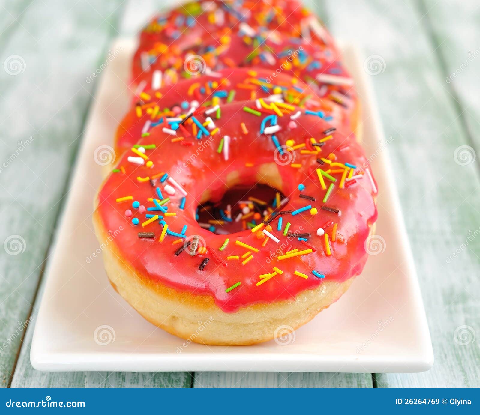Donuts with icing stock image. Image of desserts, american - 26264769