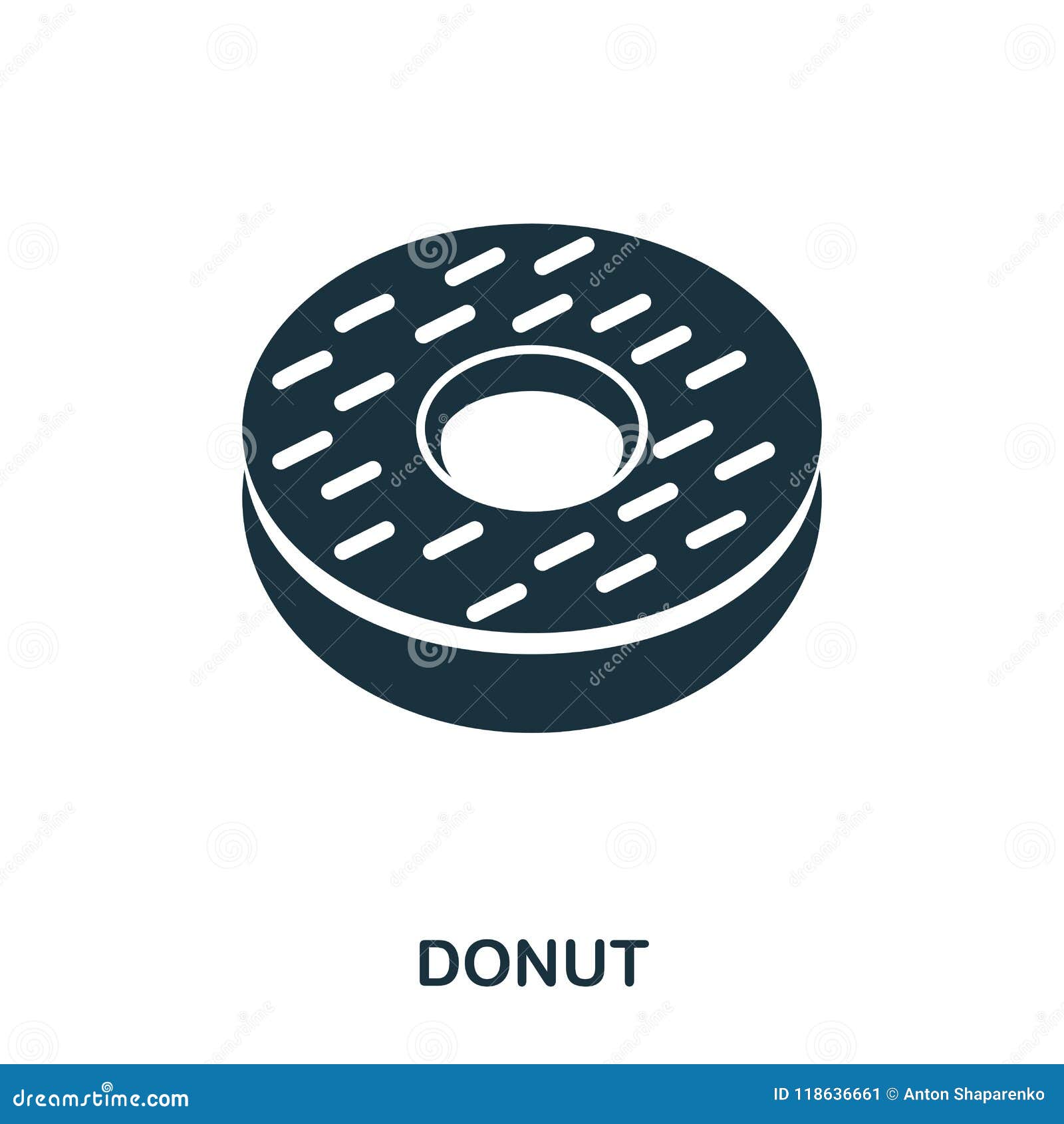 Donuts Icon. Mobile Apps, Printing and More Usage. Simple Element Sing ...
