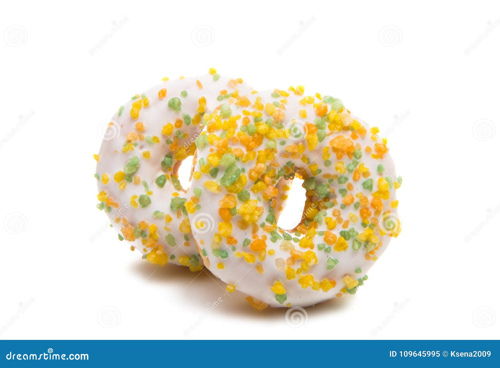 Donuts isolated stock image. Image of confectionery - 109645995