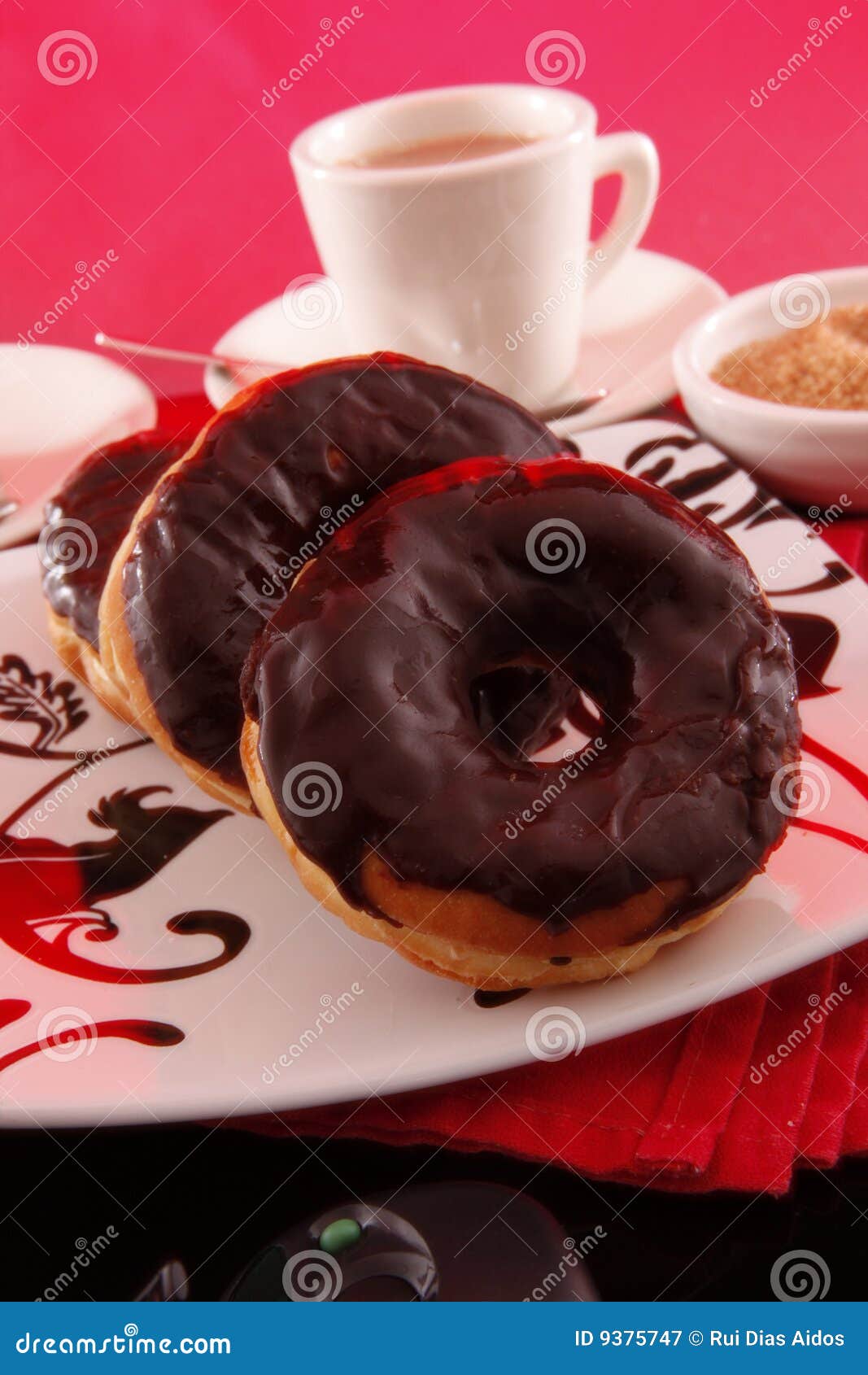 Donuts on the run stock image. Image of cream, cooked - 9375747