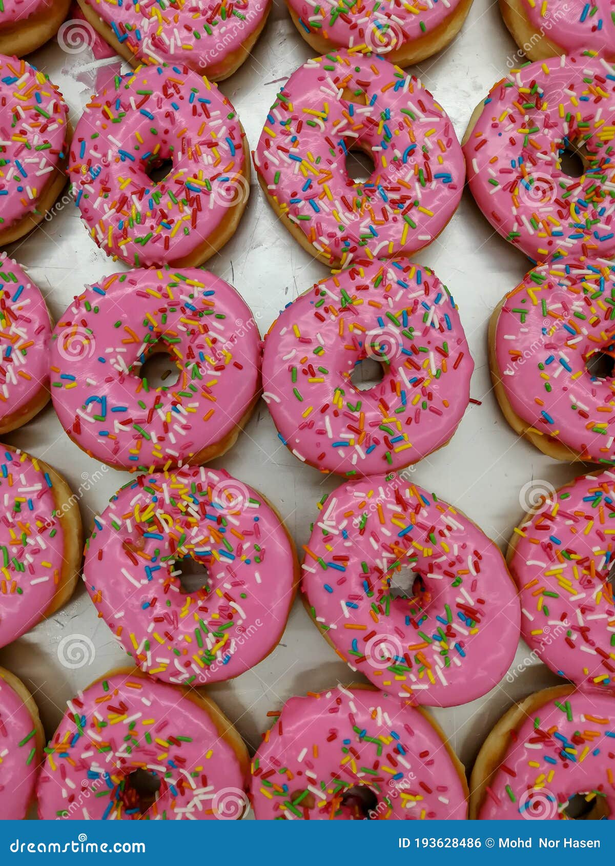 Donuts for Sale in the Shop at the Bazaar. Stock Photo - Image of ...