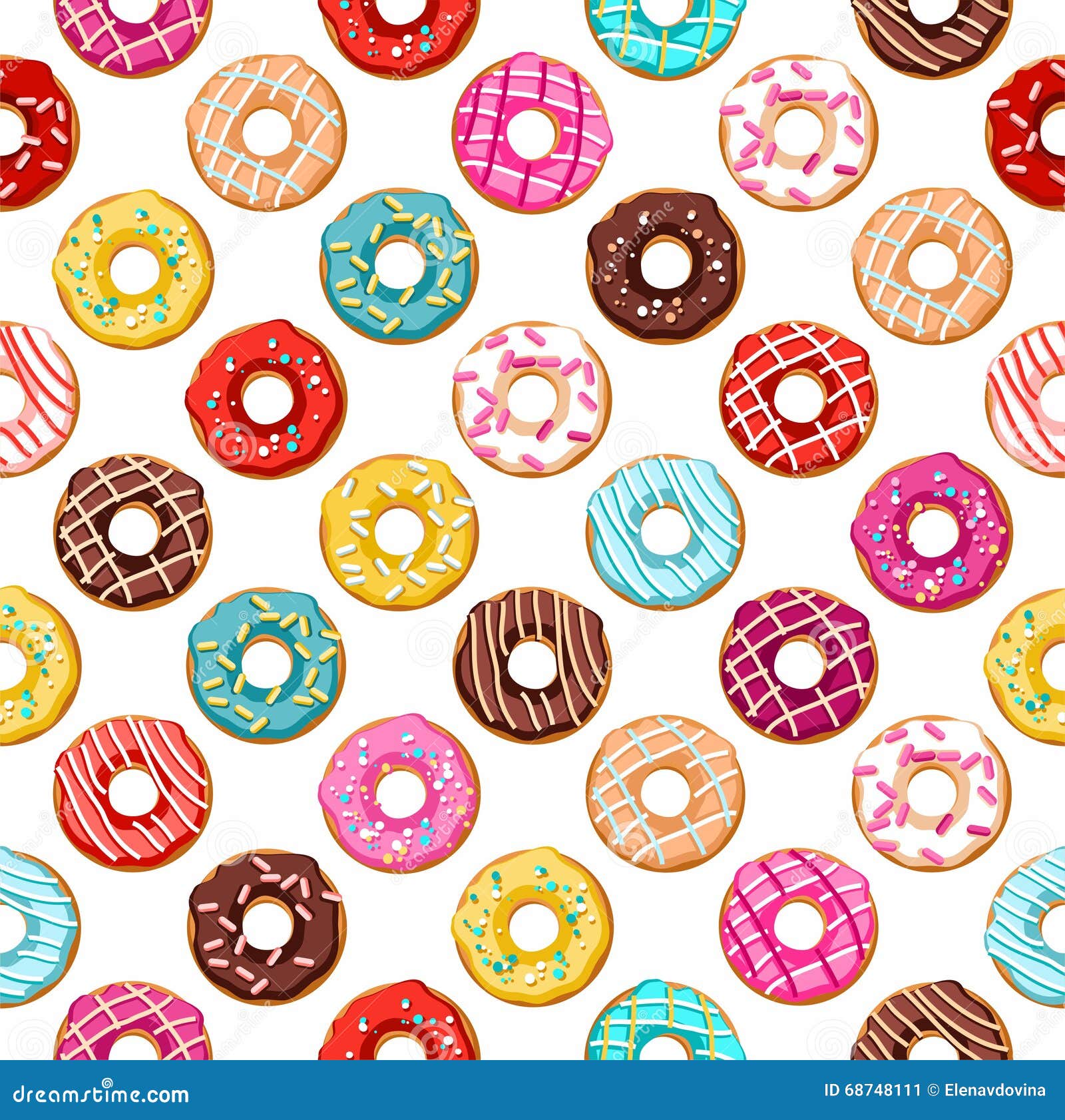 Round Donuts Stock Illustrations – 5,843 Round Donuts Stock ...