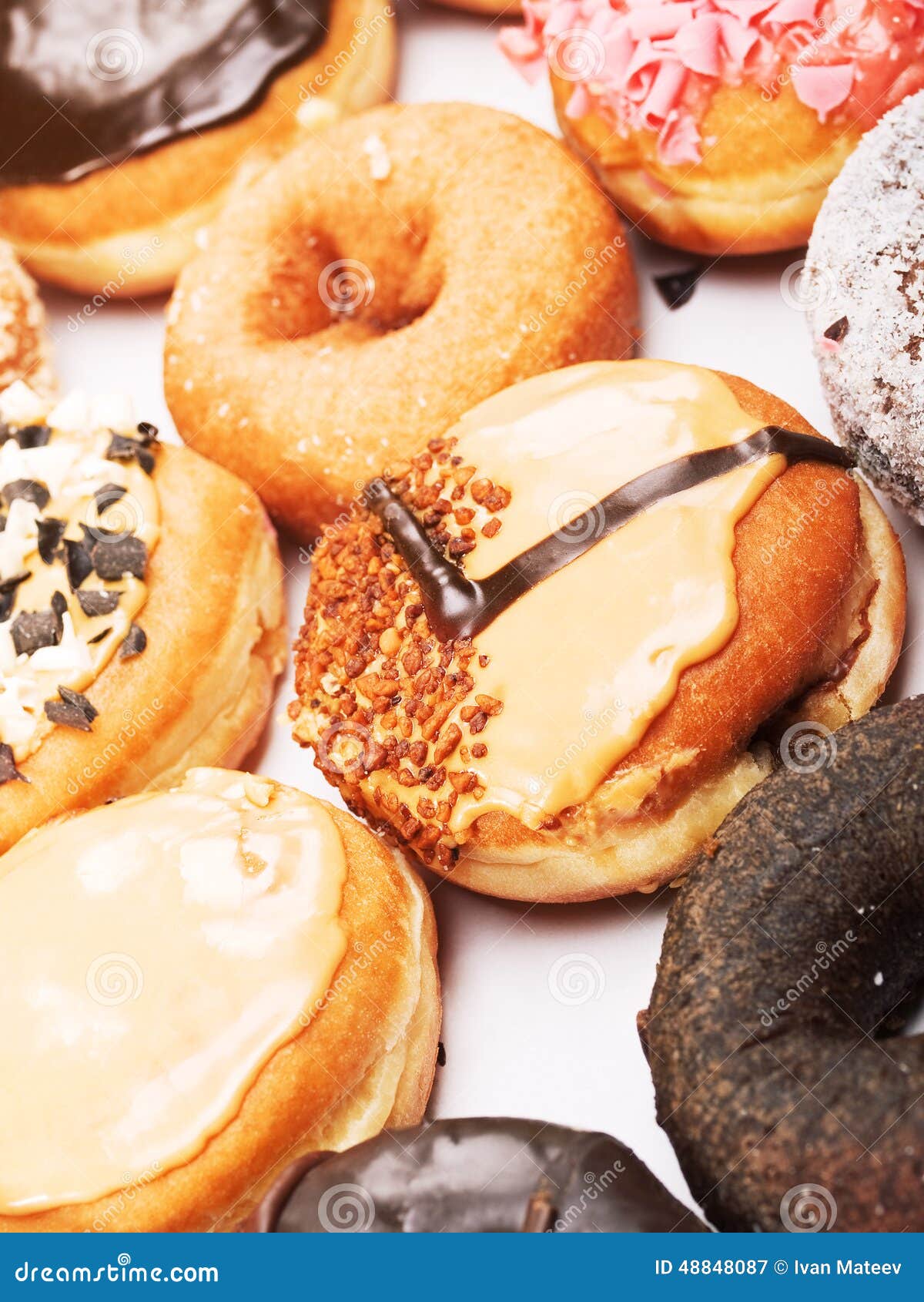 Donuts stock image. Image of food, closeup, objects, view - 48848087