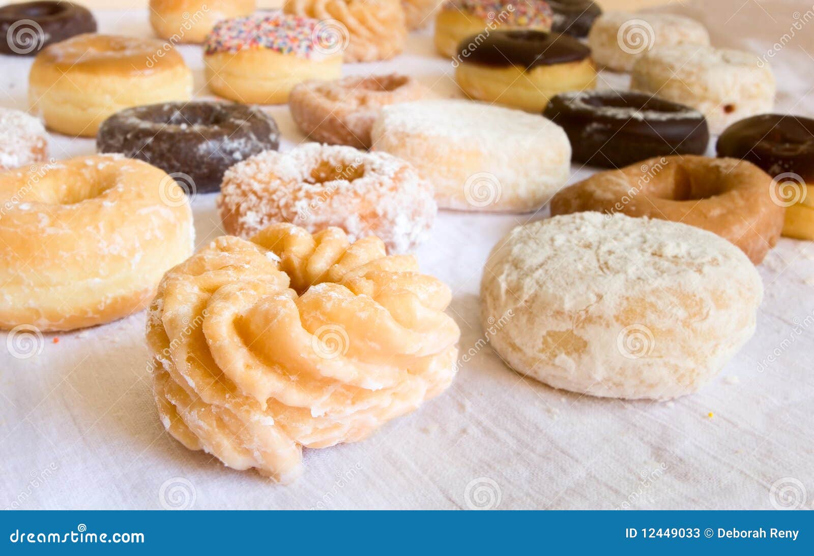 Donuts - Soft Light - Focus on Front Donut Stock Image - Image of iced ...