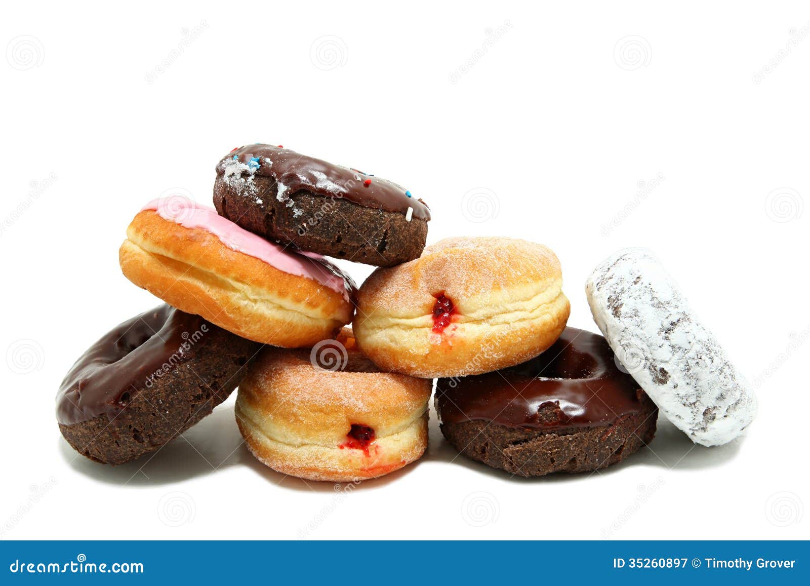Donuts Stacked on Each Other Stock Image - Image of filled, breakfast ...