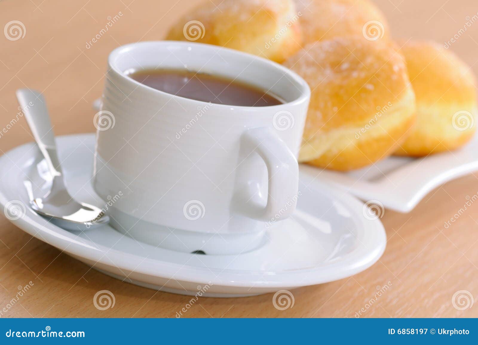 Donuts with tea stock image. Image of doughnuts, donut - 6858197