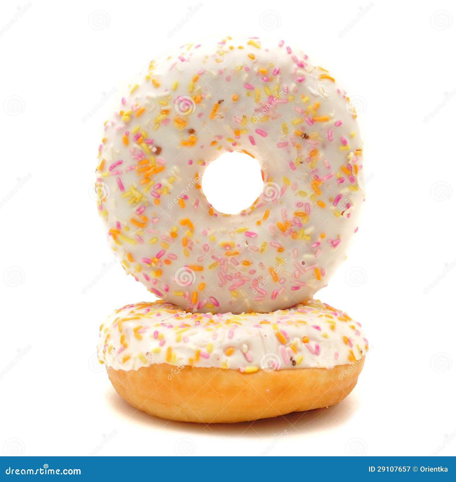 Donuts on white background stock image. Image of order - 29107657