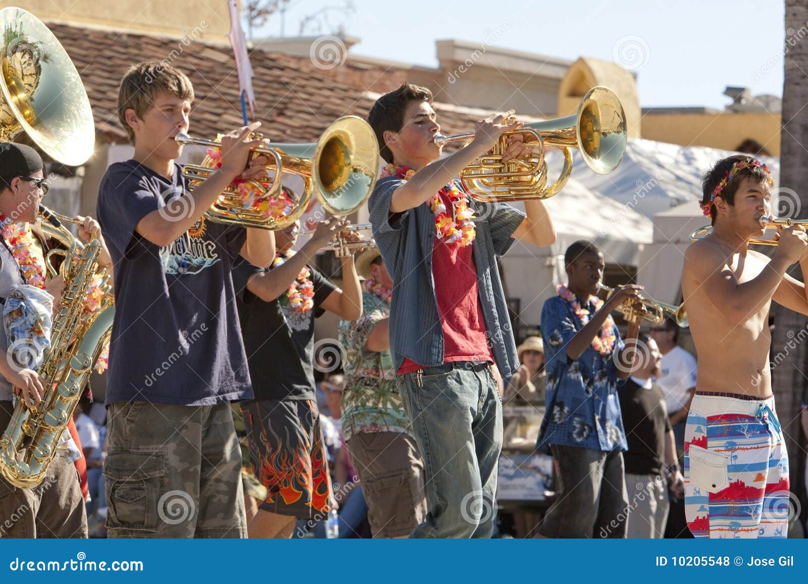 Doo Dah Parade High School Marching Band Editorial Stock Photo - Image ...