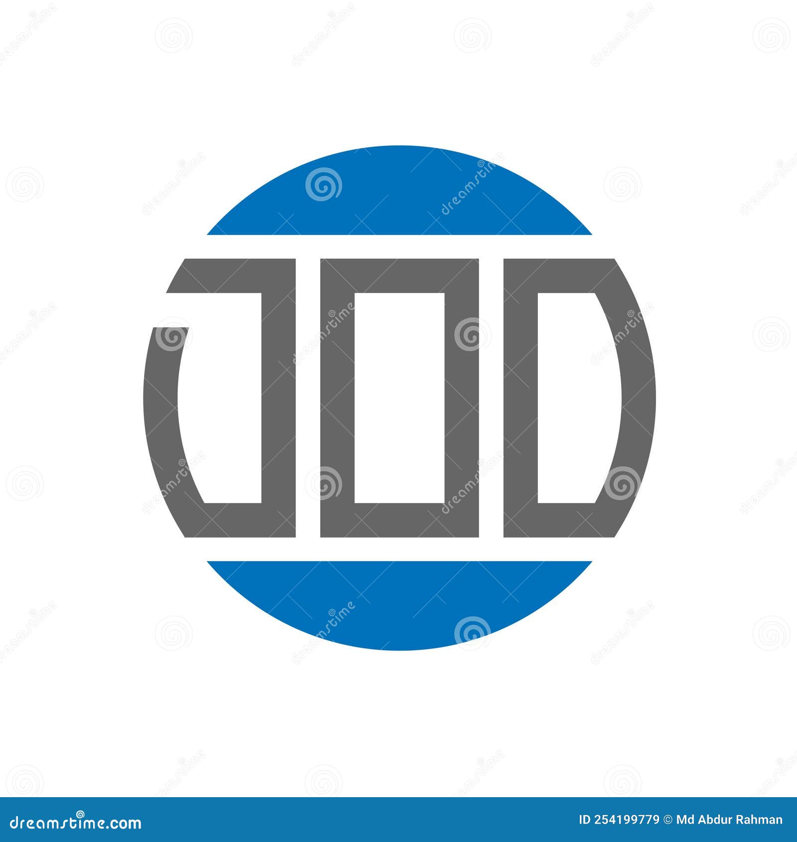 DOO Letter Logo Design on White Background. DOO Creative Initials ...