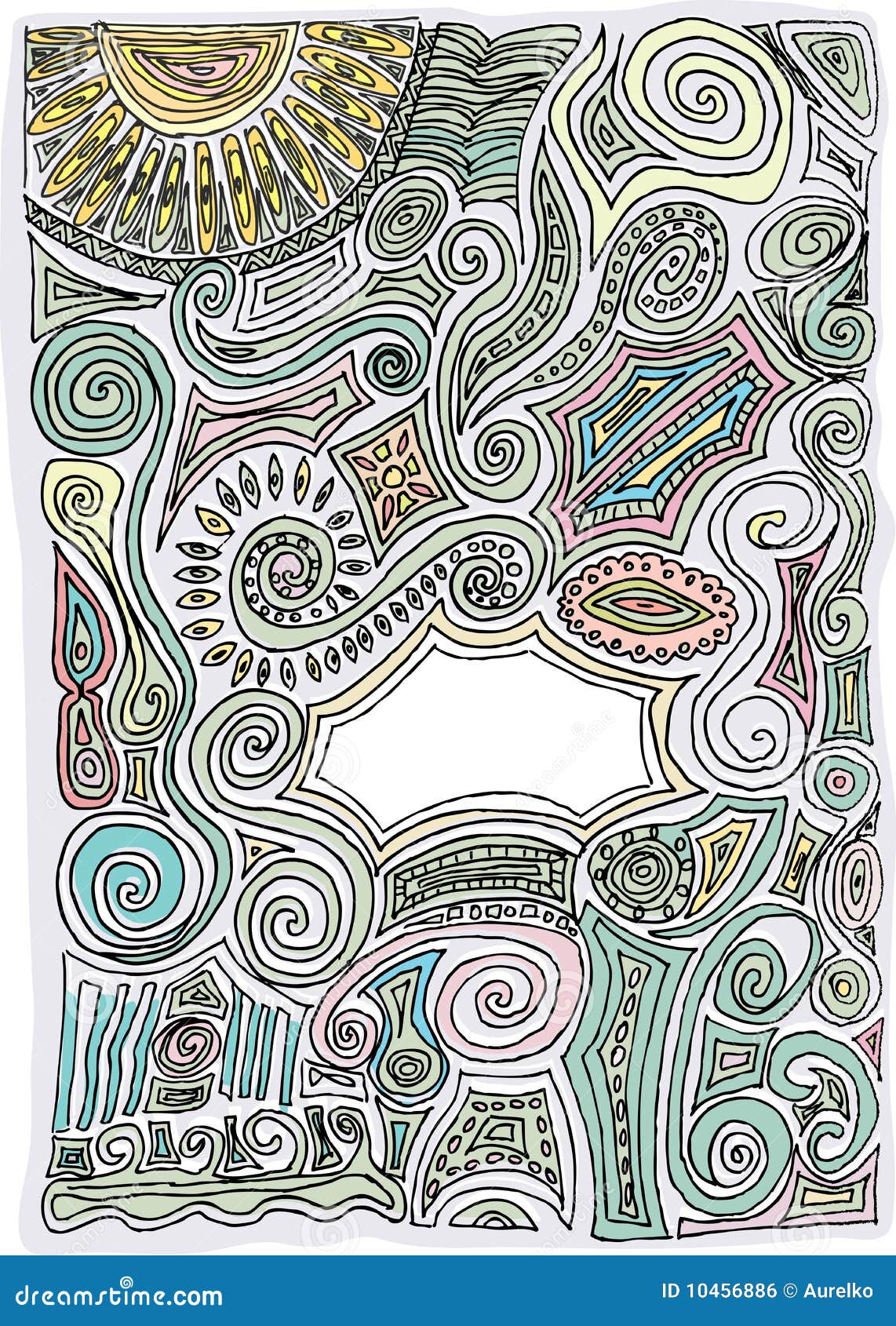 Doodle abstract stock vector. Illustration of grunge - 10456886