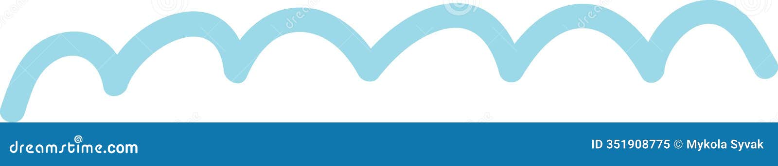 Doodle Abstract Curved Line Stock Vector - Illustration of shape ...