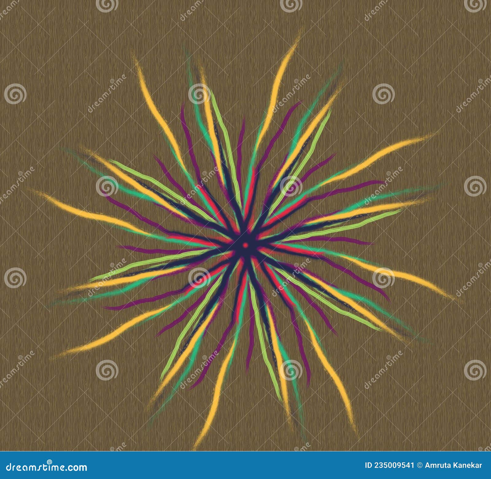 Doodle Abstract Depicting Sunrays Stock Illustration - Illustration of ...