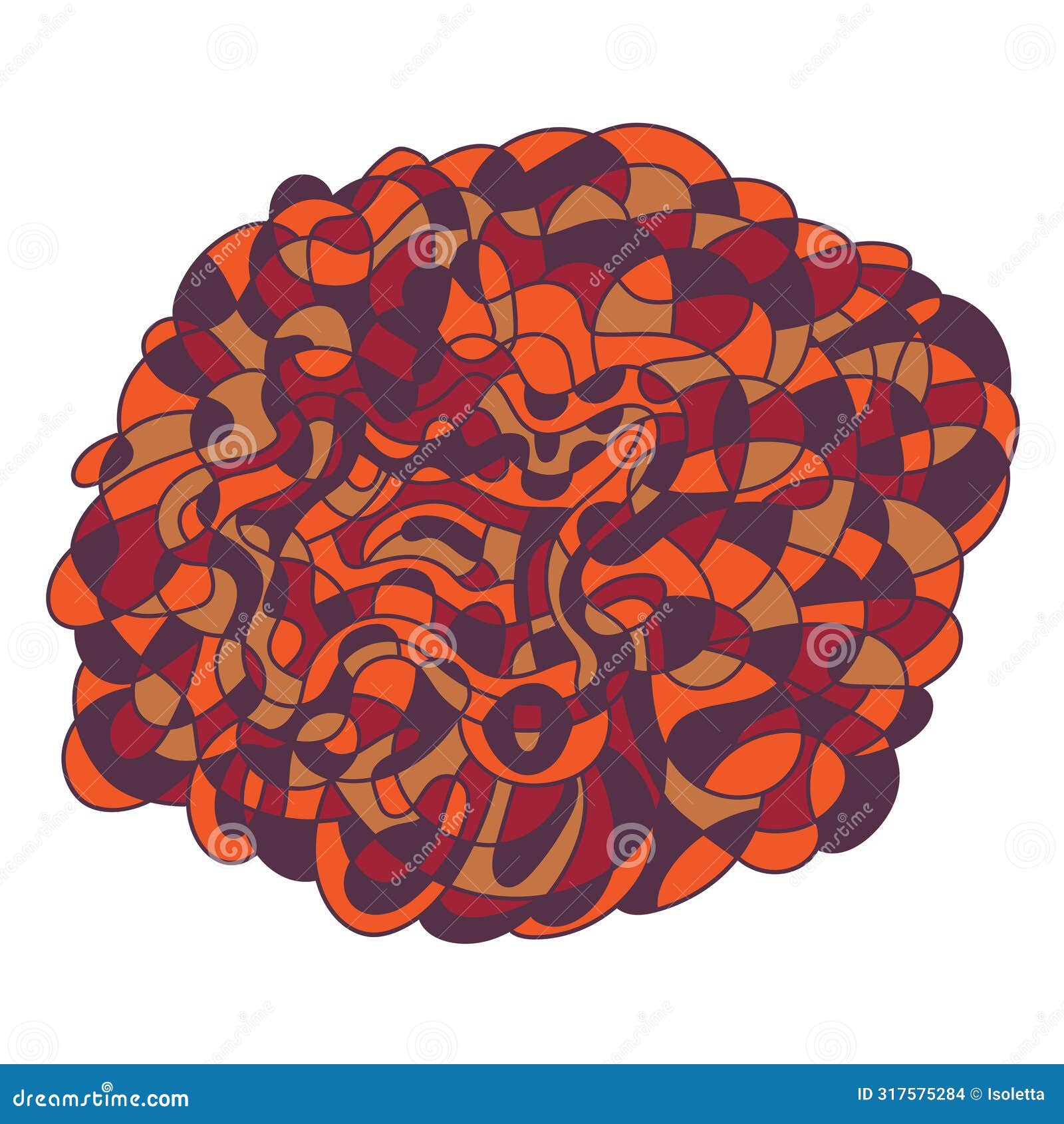 Doodle Abstract Element Drawing. Vector Illustration Stock Vector ...