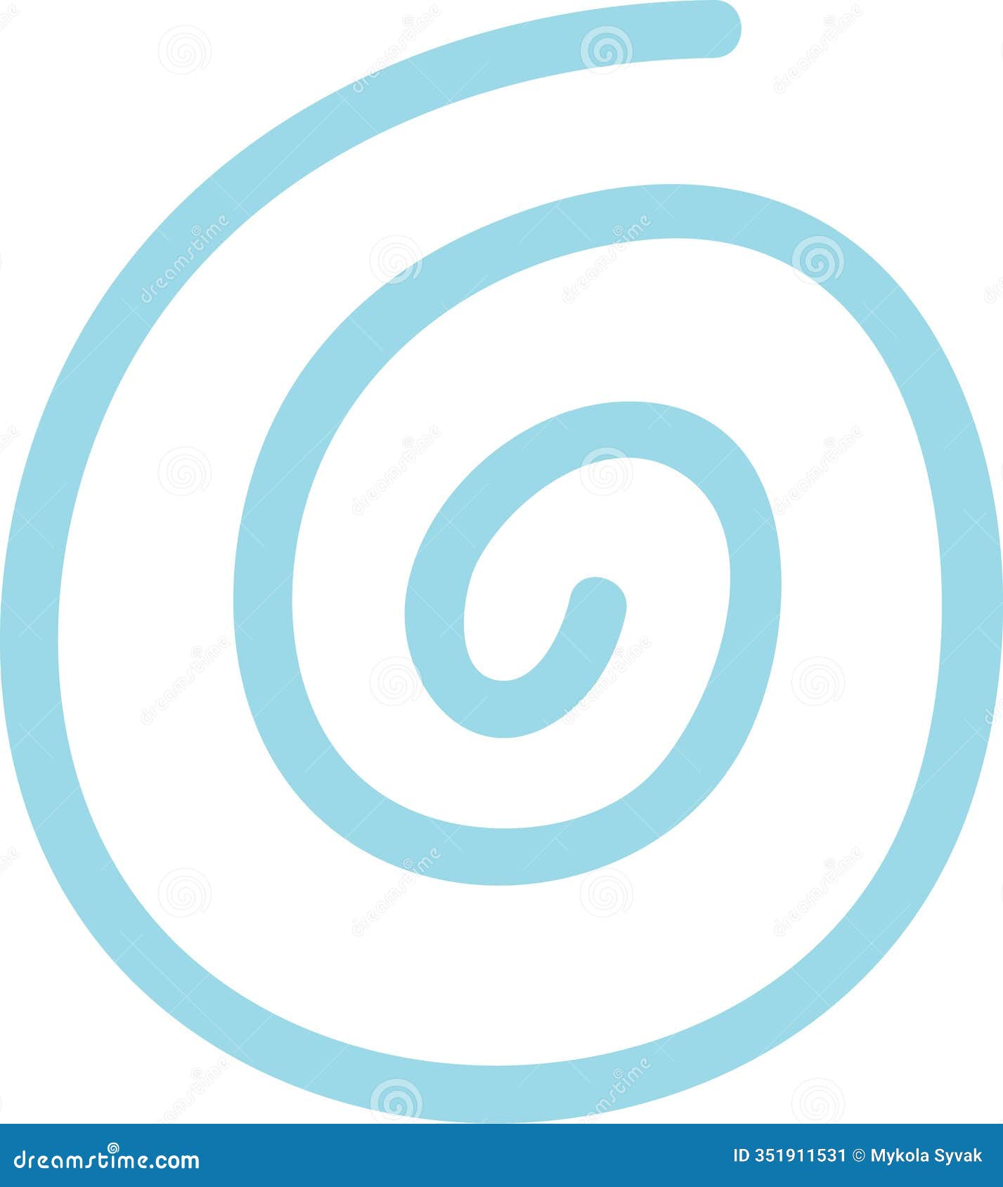 Doodle Abstract Snail Line stock illustration. Illustration of snail ...